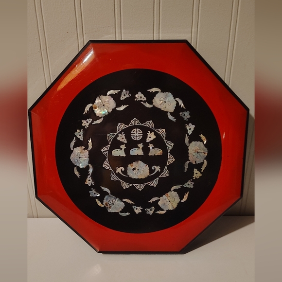 Dining | Vintage Lacquer Bento Box With Inlaid Design | Poshmark